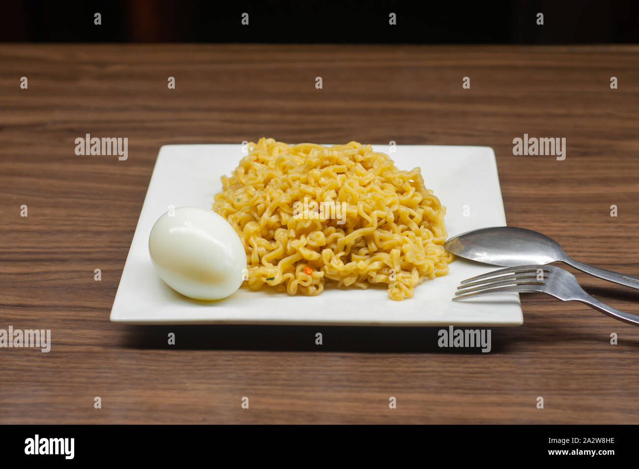 Popular instant food brand of stir-fried noodles in the Philippines. A ...