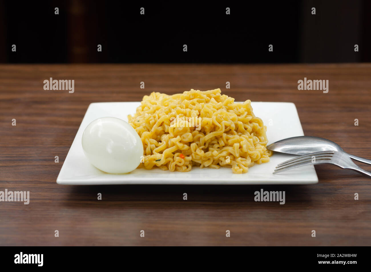 Popular instant food brand of stir-fried noodles in the Philippines. A ...