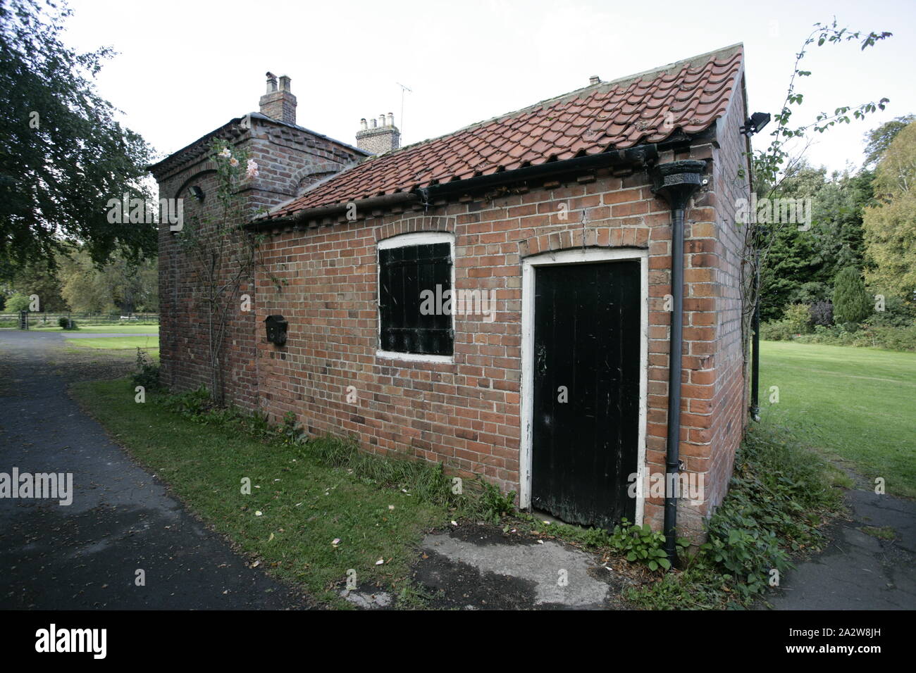 Old Brick Outbuilding and Water Tower on Georgian Country Estate Stock ...