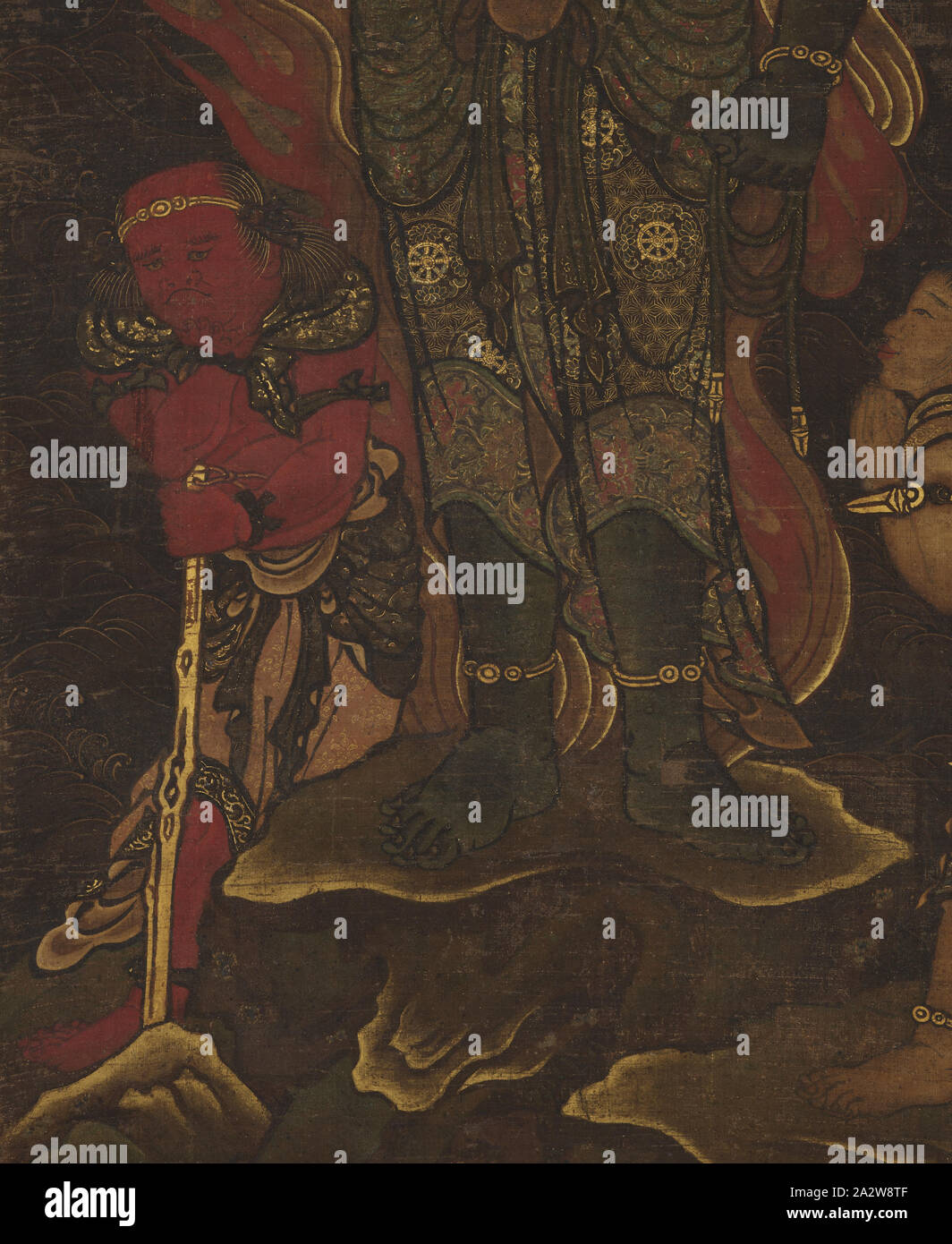 Acala Vidyārāja (Fudō Myōō) and Two Attendants, Unknown, Nambokucho ...