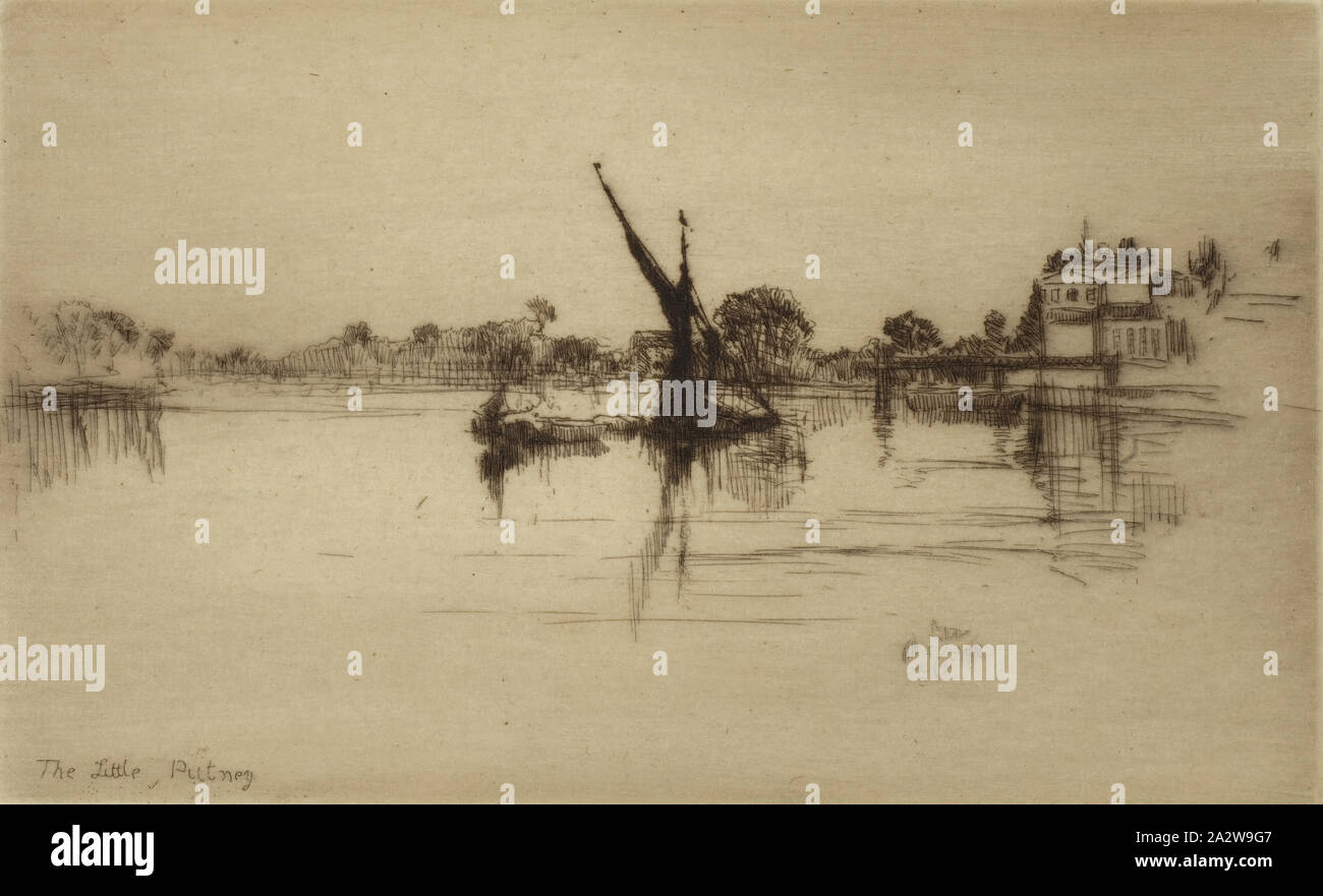 The Little Putney, No. 2, James Abbott McNeill Whistler (American, 1834 ...