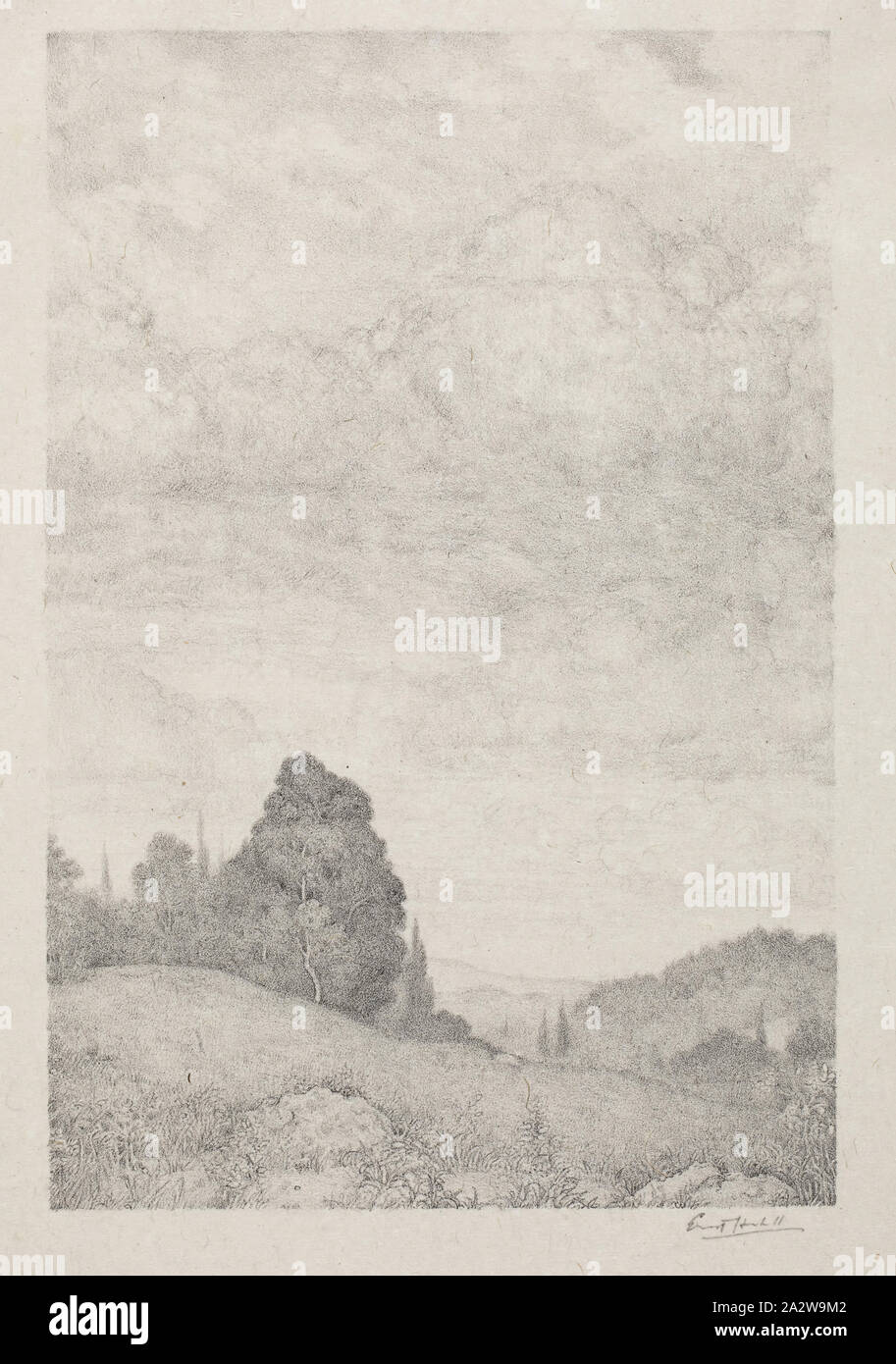 Landscape, Ernest Haskell (American, 1876-1925), 1909, lithograph ...