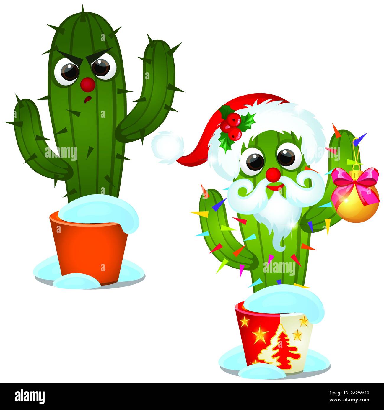 Angry cactus Stock Vector Images - Alamy