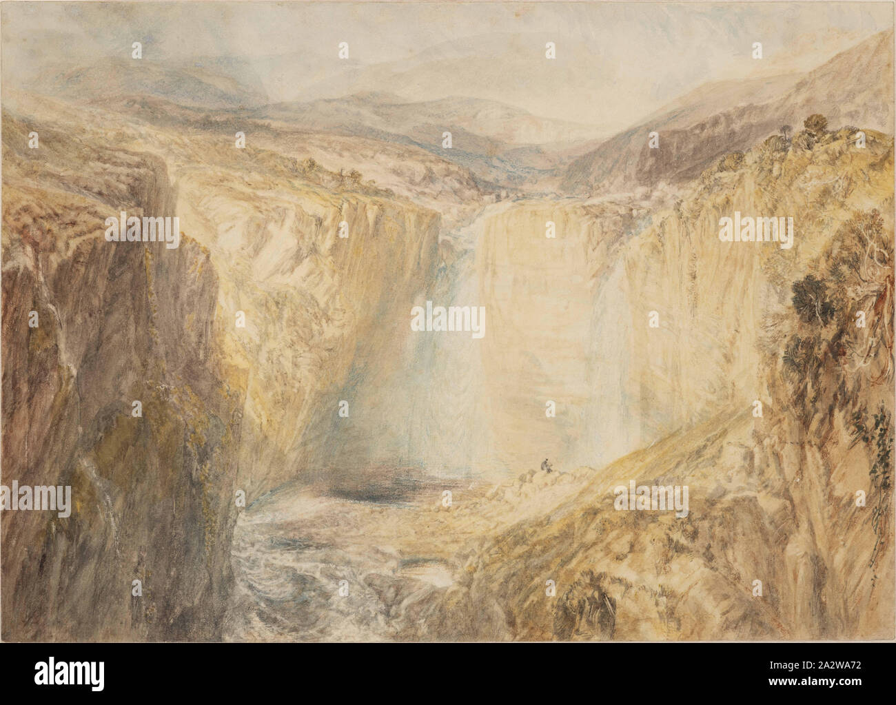 Fall of the Tees, Yorkshire, Joseph Mallord William Turner (English ...