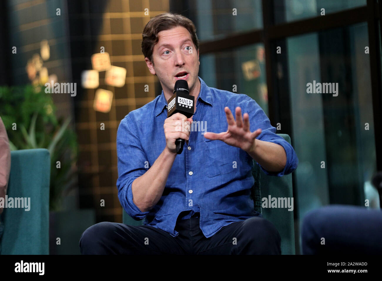 New York, USA. 2 October, 2019. Henry-Alex Rubin at the BUILD Speaker ...