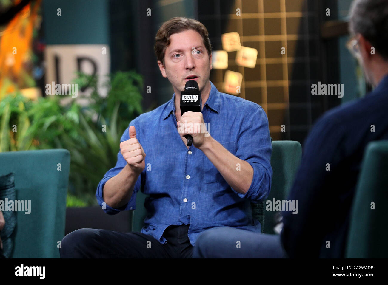 New York, USA. 2 October, 2019. Henry-Alex Rubin at the BUILD Speaker ...