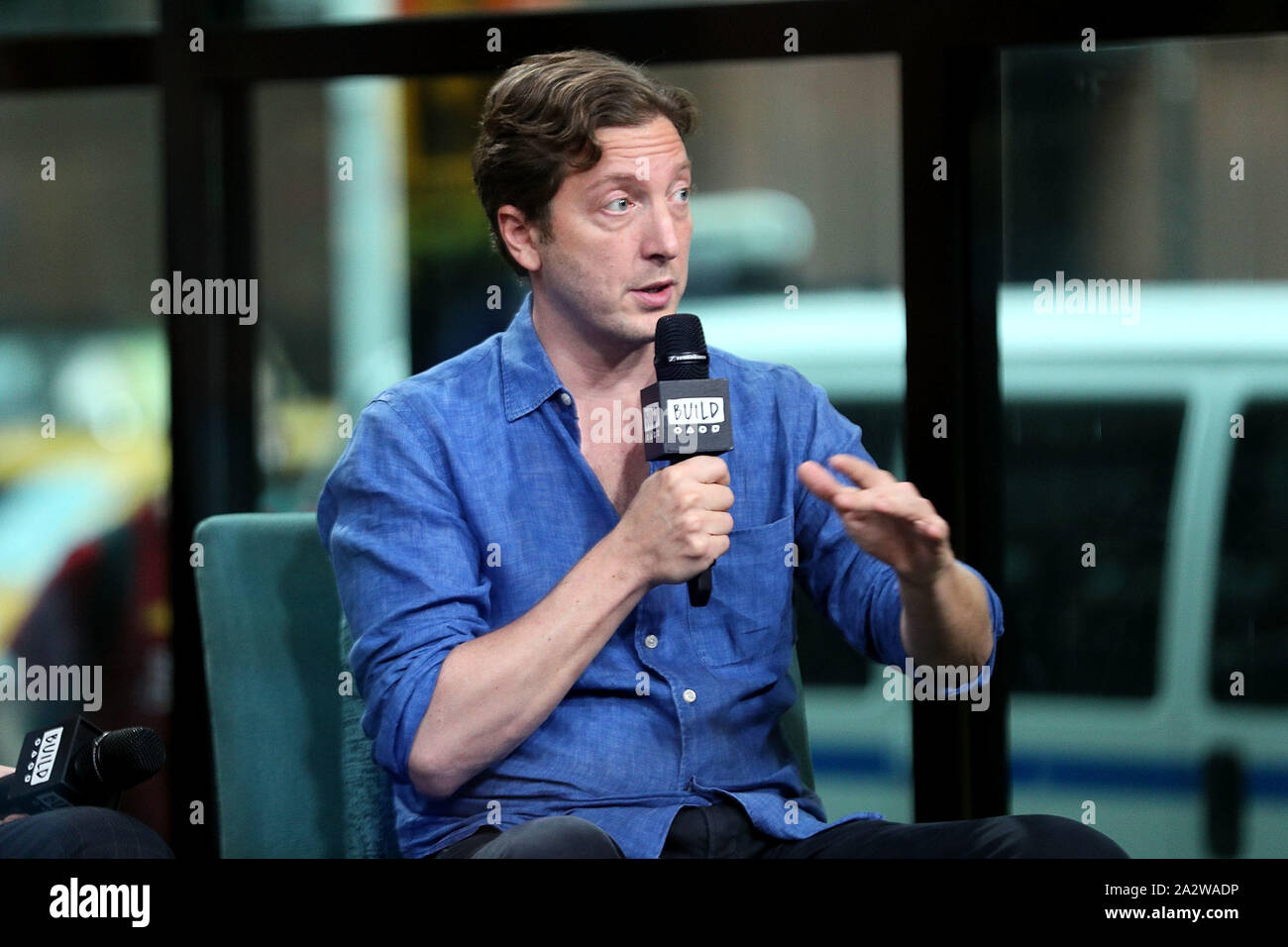 New York, USA. 2 October, 2019. Henry-Alex Rubin at the BUILD Speaker ...