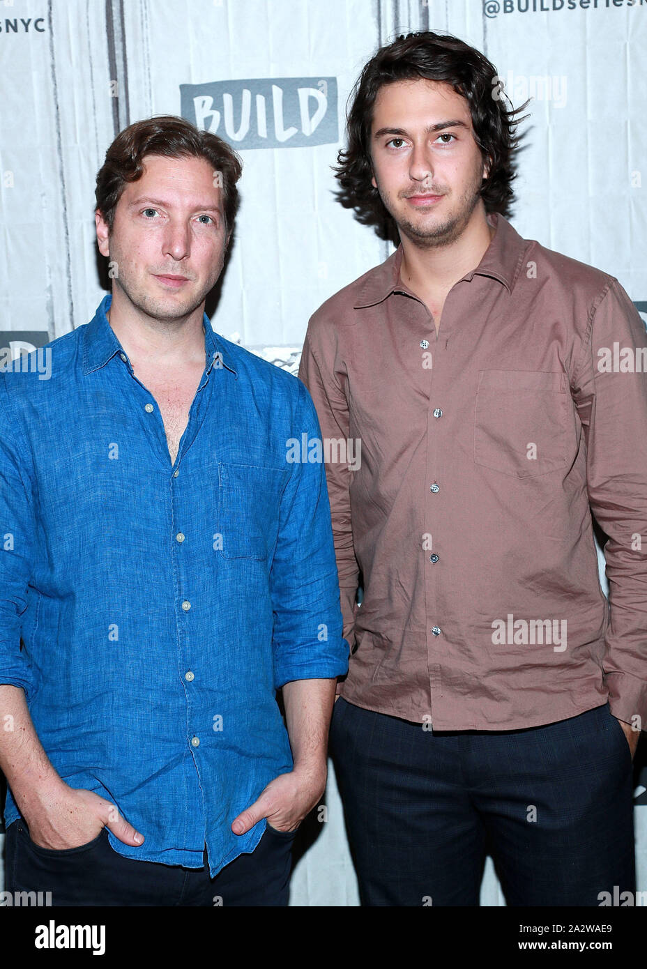 New York, USA. 2 October, 2019. Henry-Alex Rubin, Nat Wolff at the ...