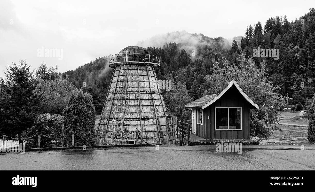 Timber waste burner Black and White Stock Photos & Images - Alamy