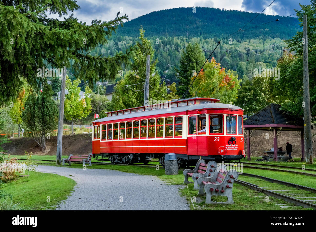 Nelson Electric Tramway Society Museum, Lake Side Park, Nelson, British ...