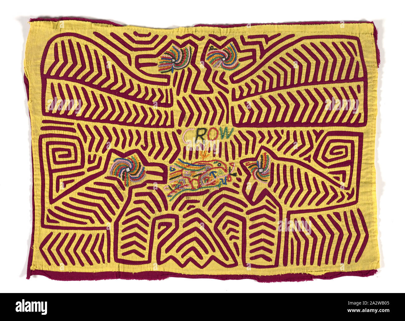 shirt panel (mola), Kuna people, about 1950s, appliqued cotton, 12-1/4 ...