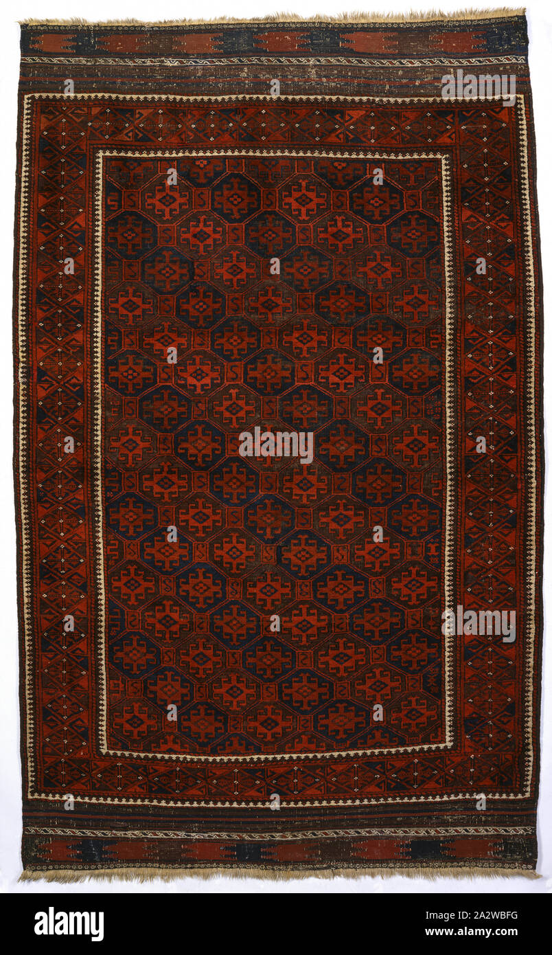 rug, Baluchi people, about 1880, wool, 58 x 92 in., Textile and Fashion ...