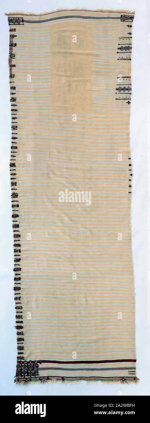 woman's wrapper, Berber peoples, early 20th century, wool, cotton, silk ...