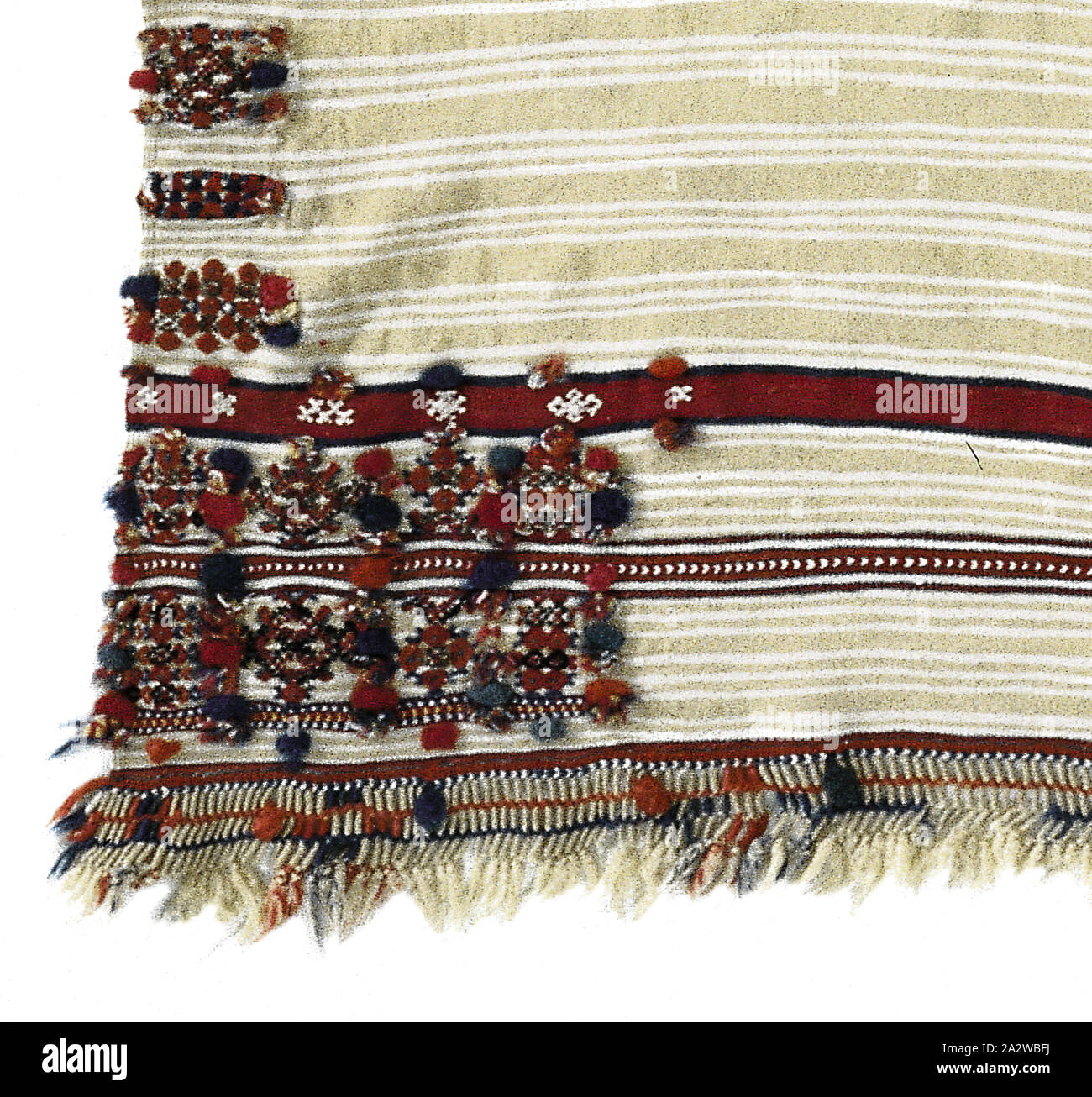 woman's wrapper, Berber peoples, early 20th century, wool, cotton, silk ...