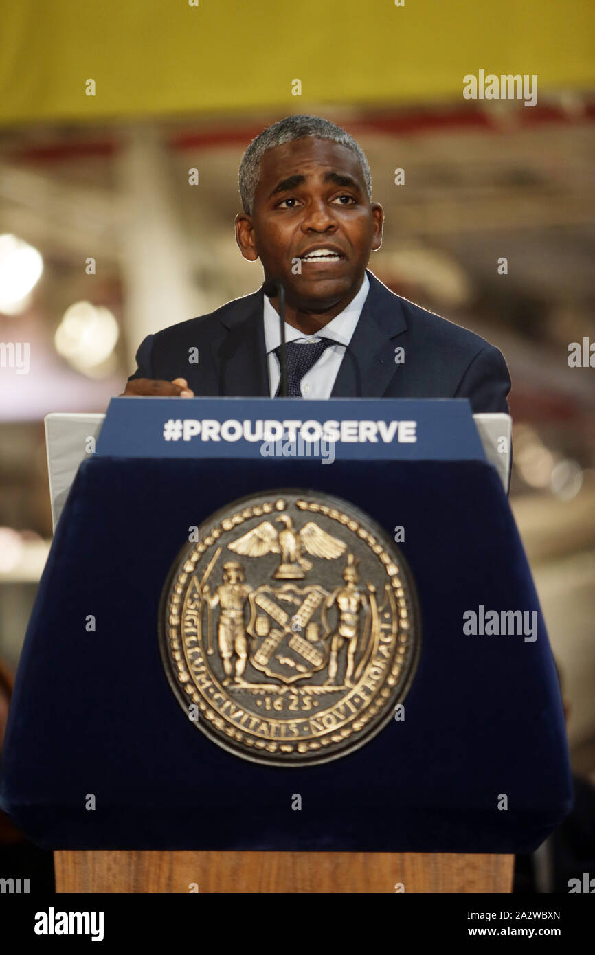 New York, New York, USA. 3rd Oct, 2019. New York City Mayor Bill De ...