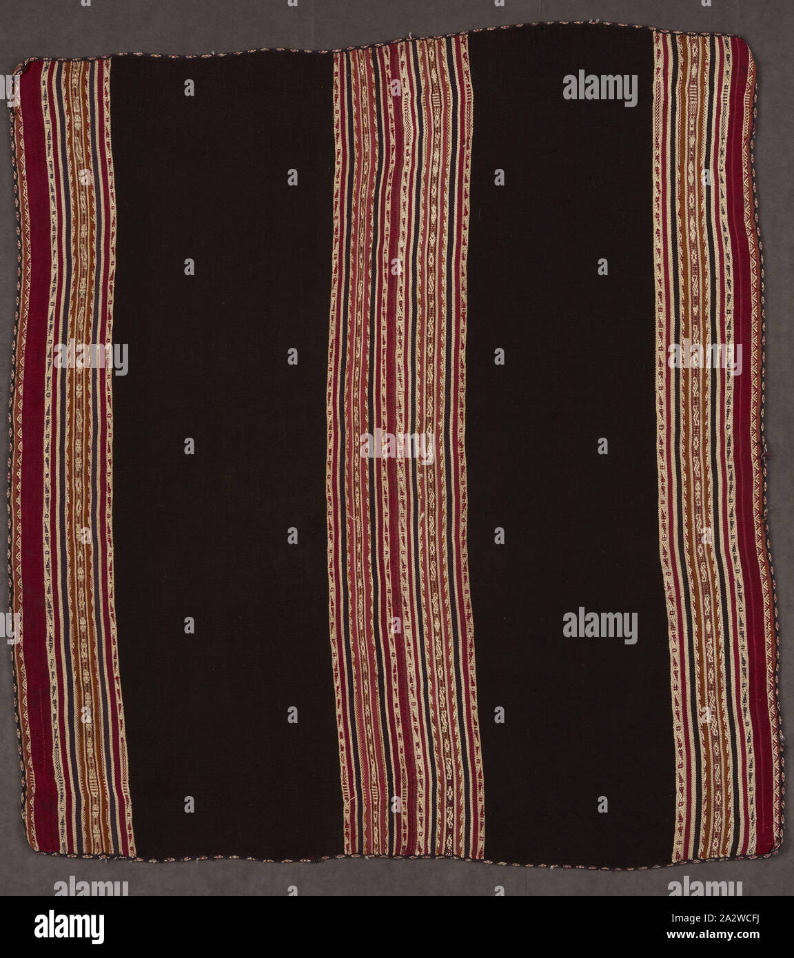 woman's shawl, Ahuayo, Aymara people, about 1850, camelid fiber, 37-1/2 ...