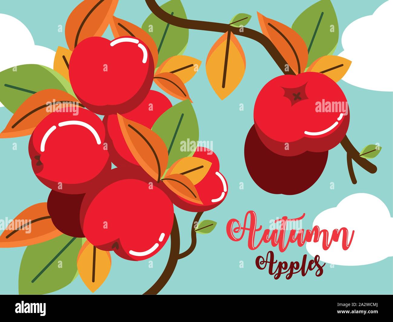 Hanging fruits Stock Vector Images - Alamy