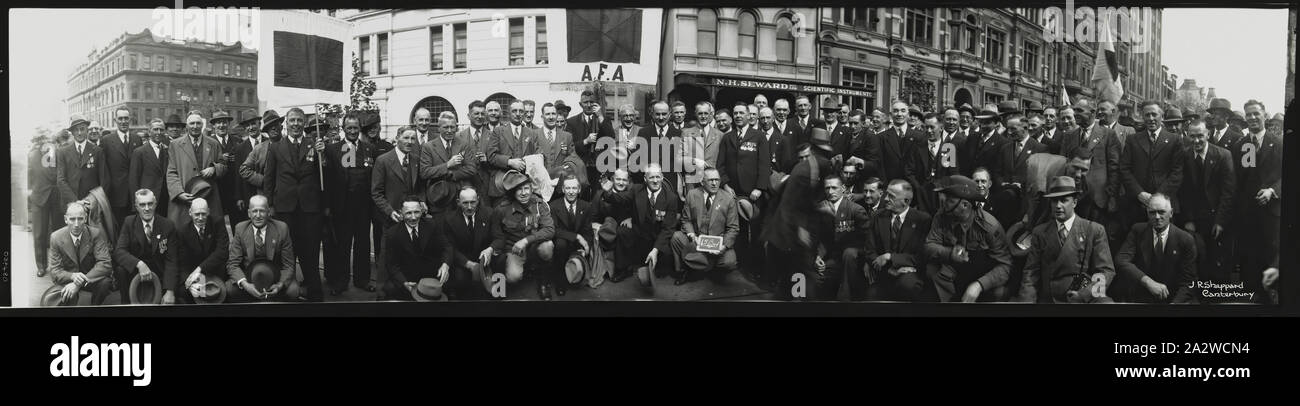 Photograph - 15th Battalion, Anzac Day, Melbourne, post 1918, Panoramic ...