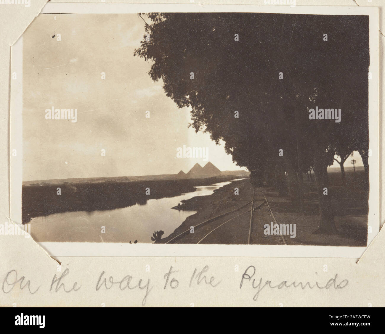 Photograph - 'On the Way to the Pyramids', Giza, Egypt, Private John ...