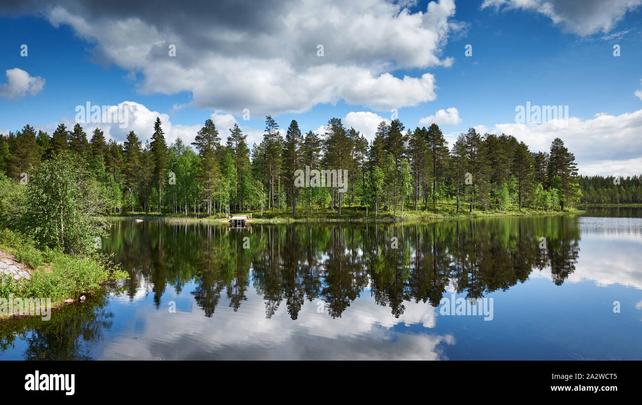 Finnish landscape lake hi-res stock photography and images - Alamy