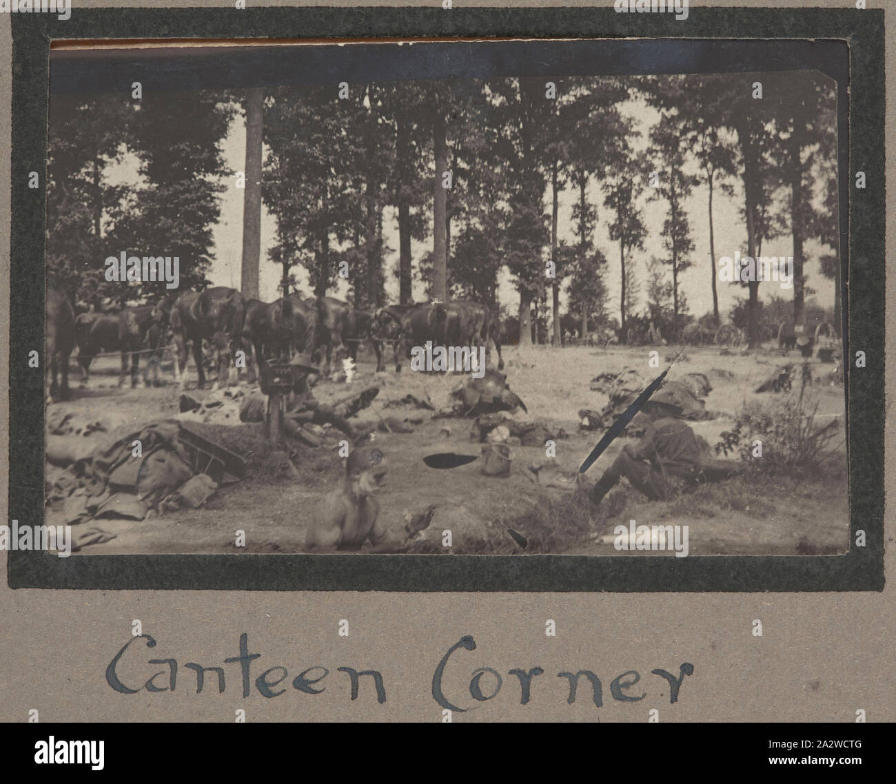 Photograph - 'Canteen Corner', France, Sergeant John Lord, World War I ...