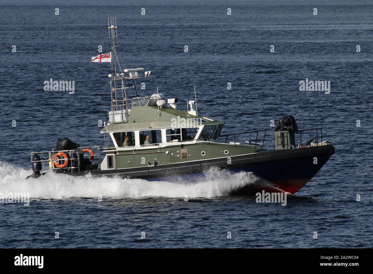 Rona, an Island-class launch operated by the Royal Marines (43 Commando ...