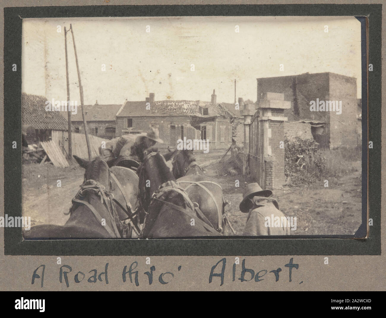 Photograph - Road in Albert, France, Sergeant John Lord, World War I ...