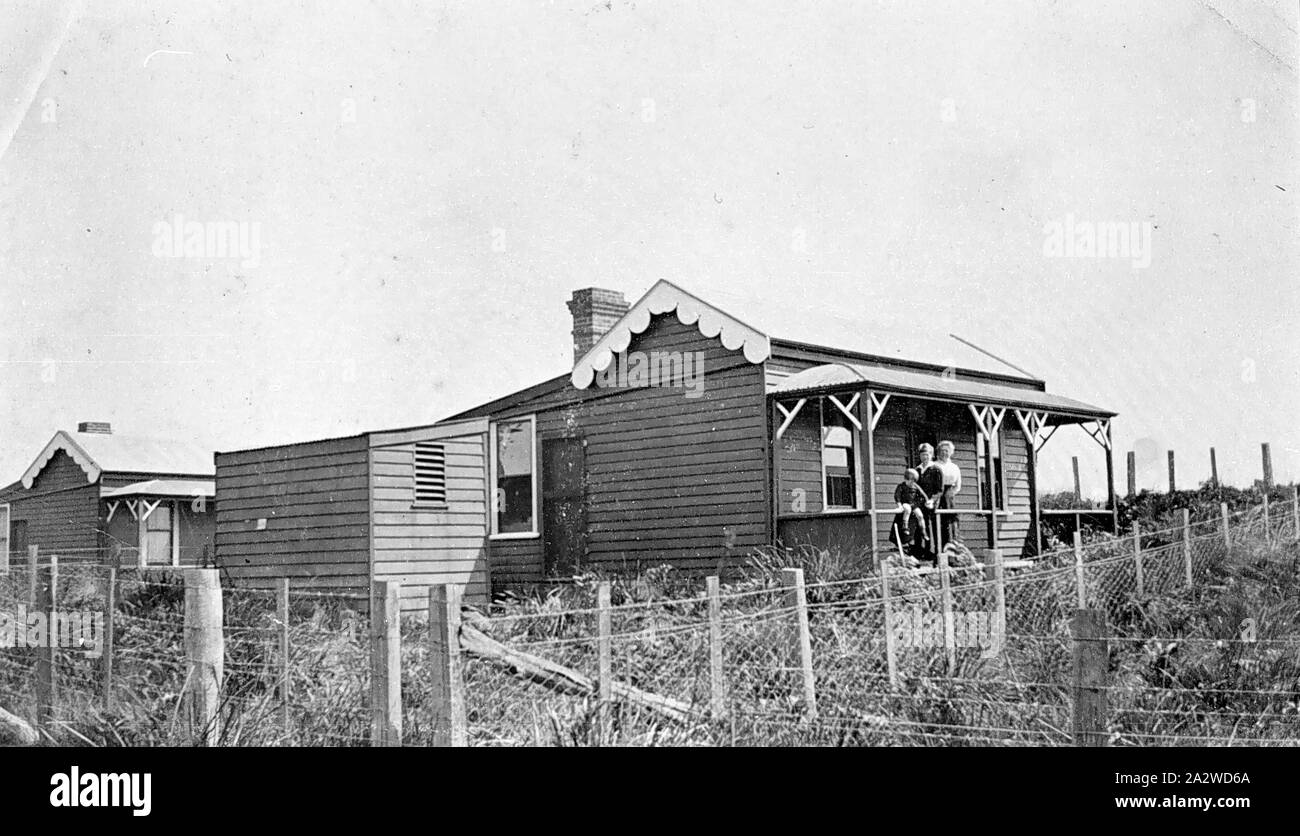 Negative - Closer Settlement Act House, Melbourne, Victoria, circa 1910 ...