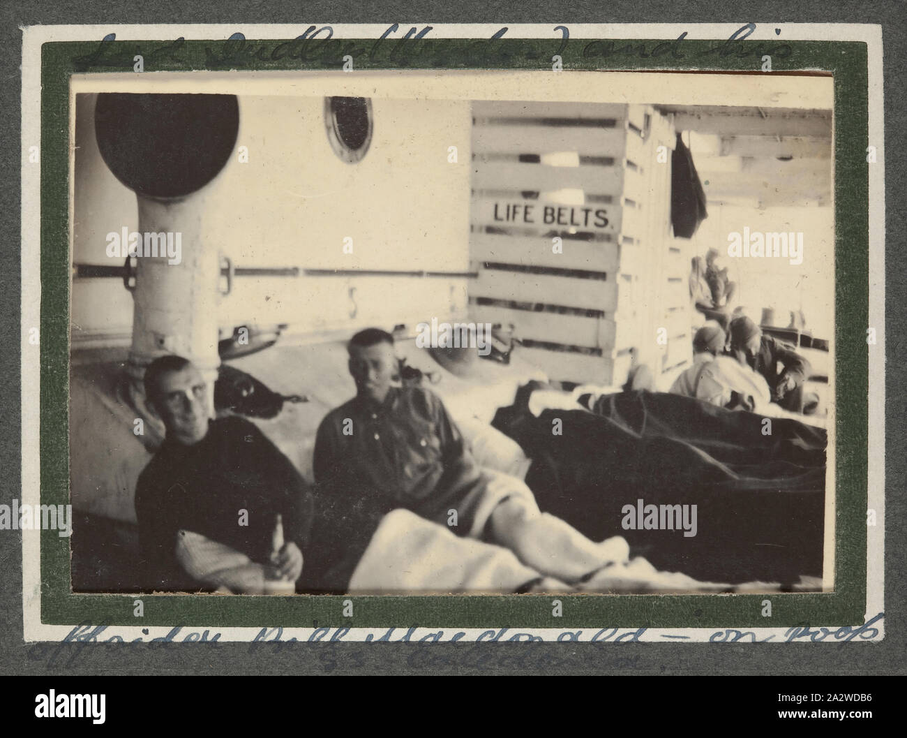 Photograph - Soldiers Onboard Caledonia, Trooper George Simpson Millar ...