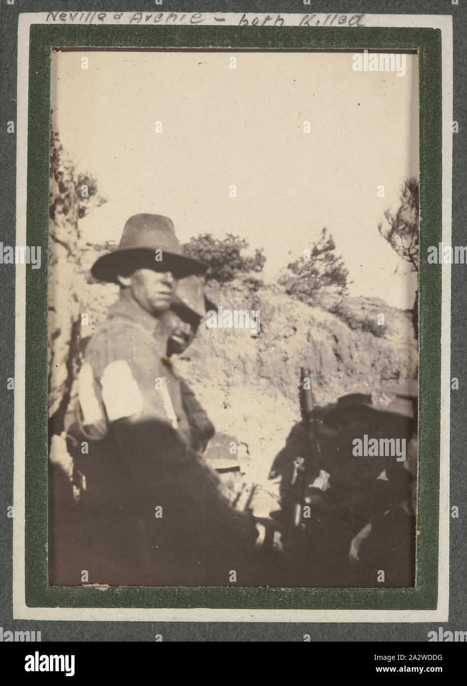 Photograph - Soldiers in Trench, Gallipoli, Turkey, Trooper George ...