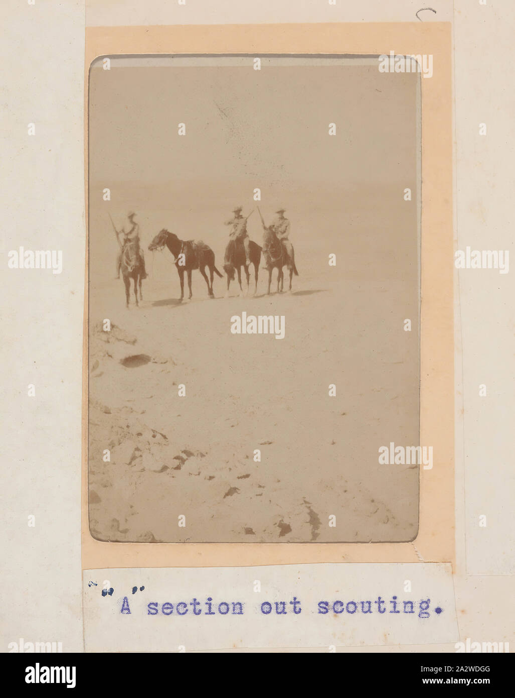 Photograph - 'A Section Out Scouting', Egypt, Trooper G.S. Millar ...