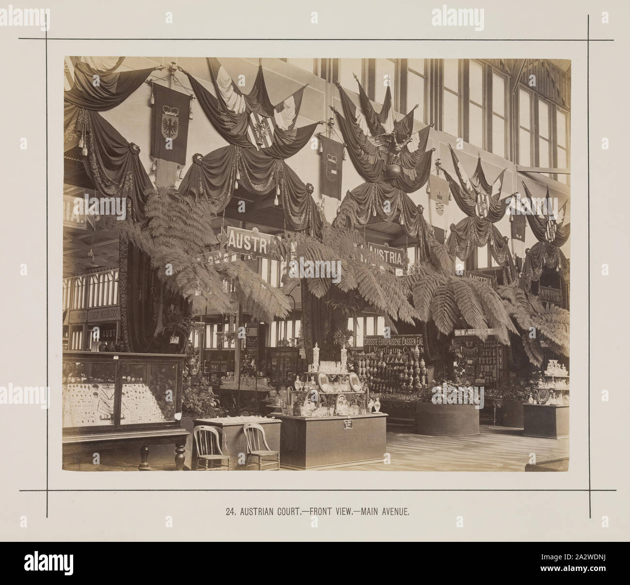 Photograph - Austrian Court, Main Avenue, Exhibition Building, 1880 ...