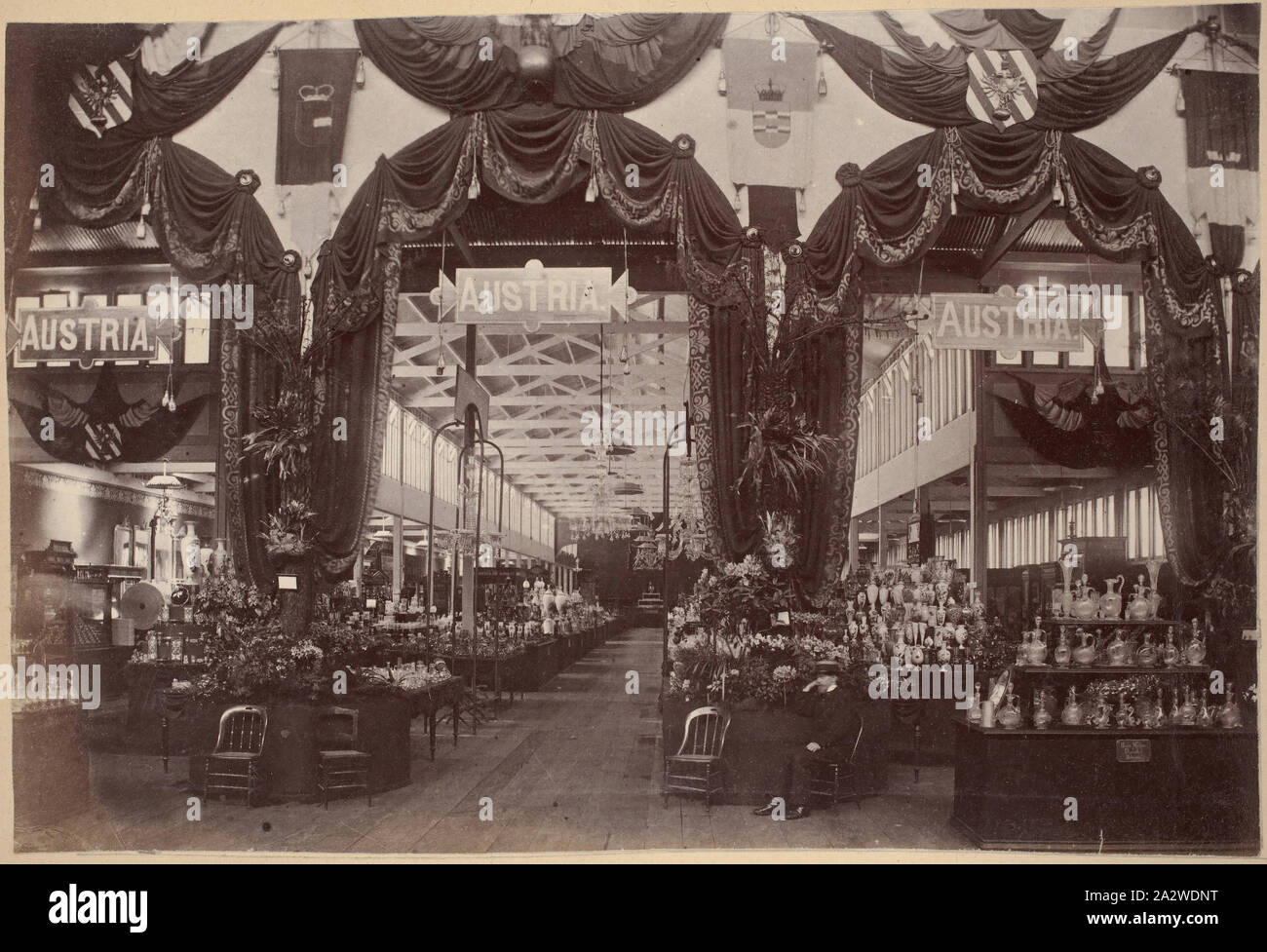 Photograph - Austrian Court, Main Avenue, Exhibition Building, 1880 ...