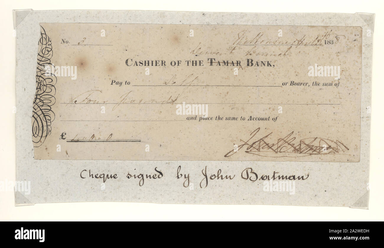 Signed cheque hi-res stock photography and images - Alamy