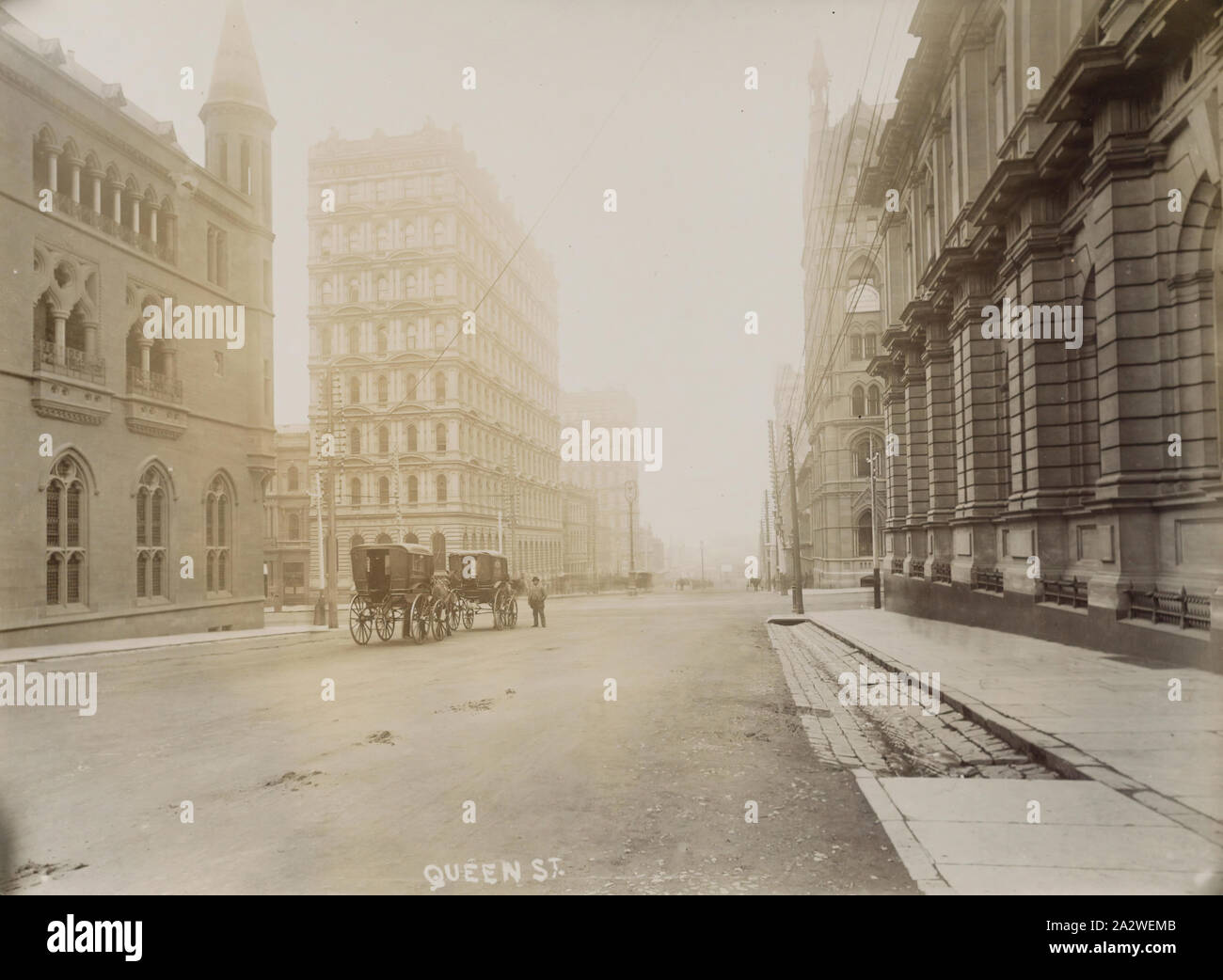 Photograph - Collins & Queen Streets, Melbourne, Victoria, circa 1890 ...