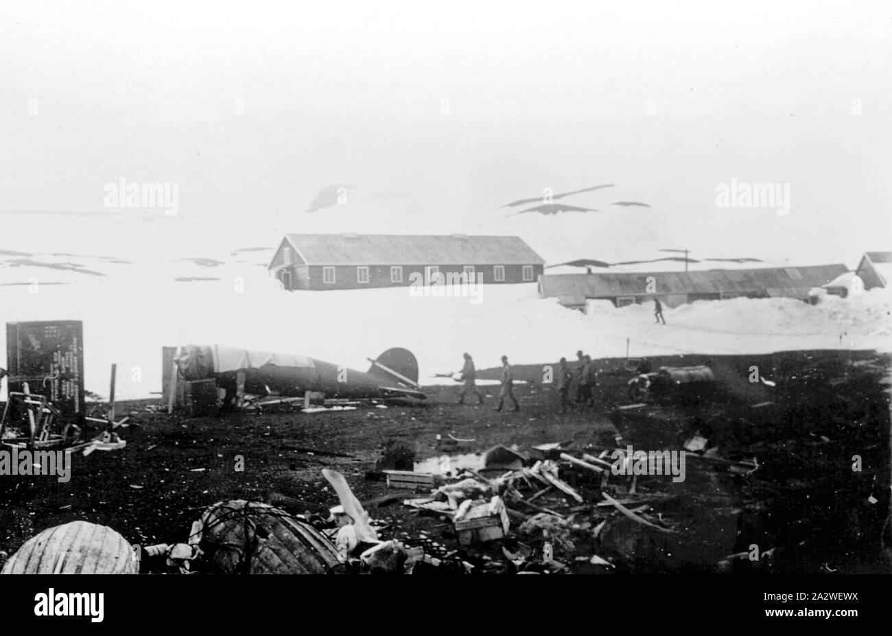 Photograph - by George Rayner, Deception Island, Antarctica, Nov 1929 ...