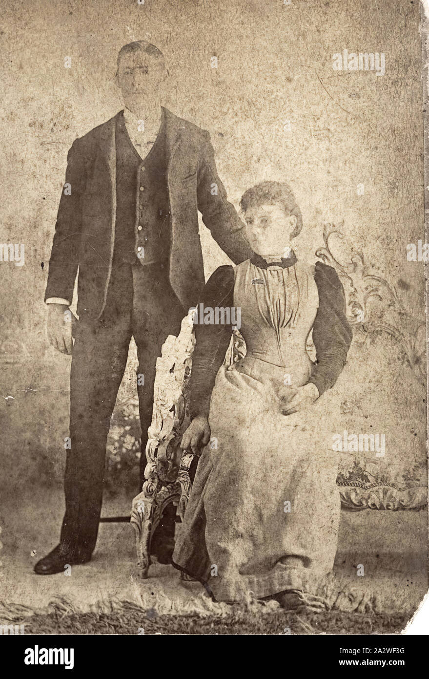 Digital Photograph - Newly Married Couple, on Honeymoon, Sydney, 1896 ...