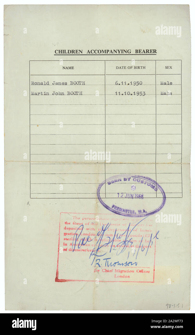 Immigration booth Cut Out Stock Images & Pictures - Alamy