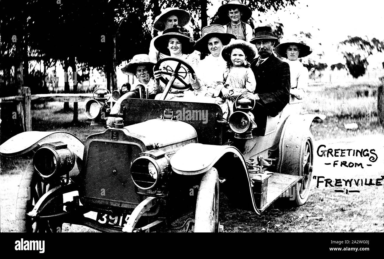Negative - Frewville, South Australia, circa 1915, A family group ...