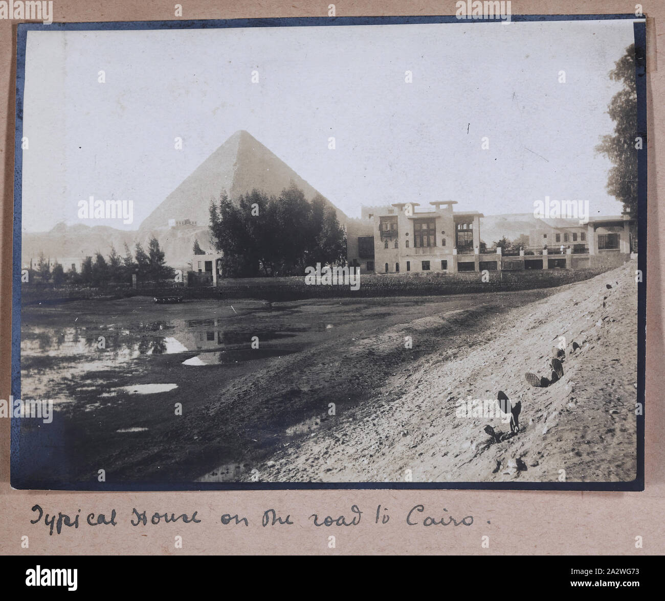 Photograph - 'Typical House on the Road to Cairo', Egypt, Captain ...