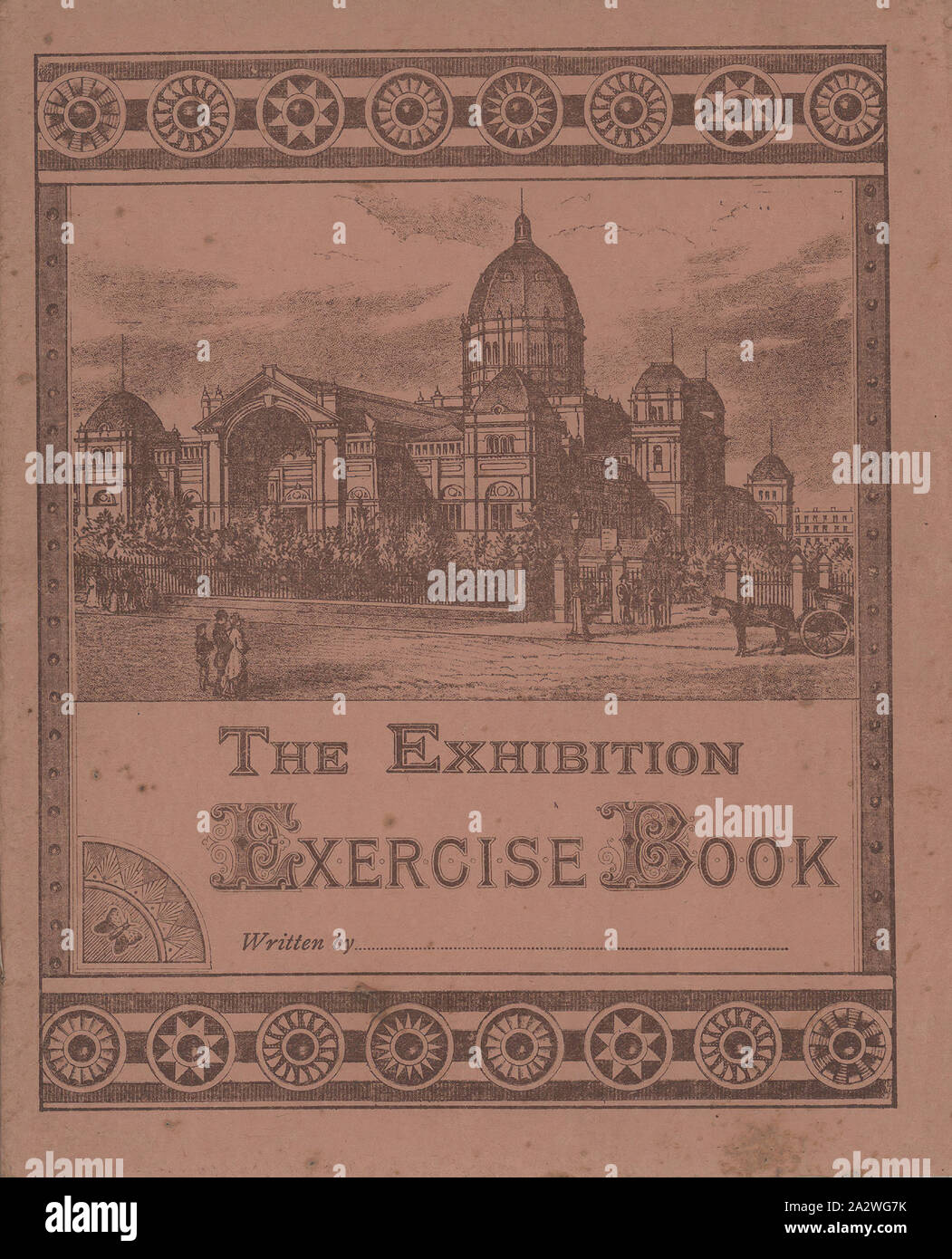 Exercise Book - 'The Exhibition Exercise Book', circa 1890, An exercise ...