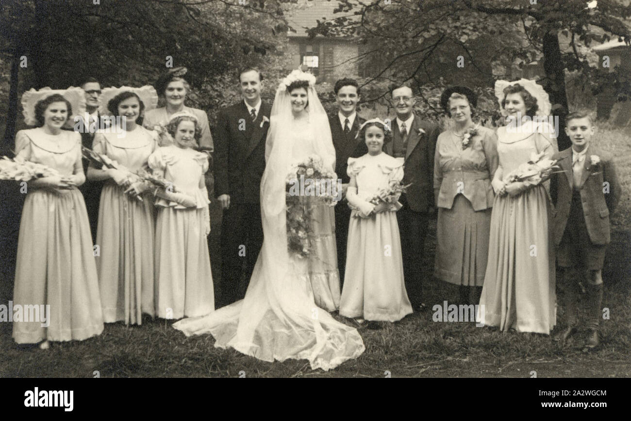 Photograph - James & Eileen Leech with Bridal Party, Manchester ...