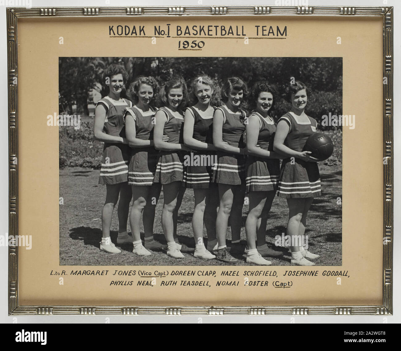 Photograph - 'Kodak No. 1 Basketball Team', 1950, Framed, Group ...