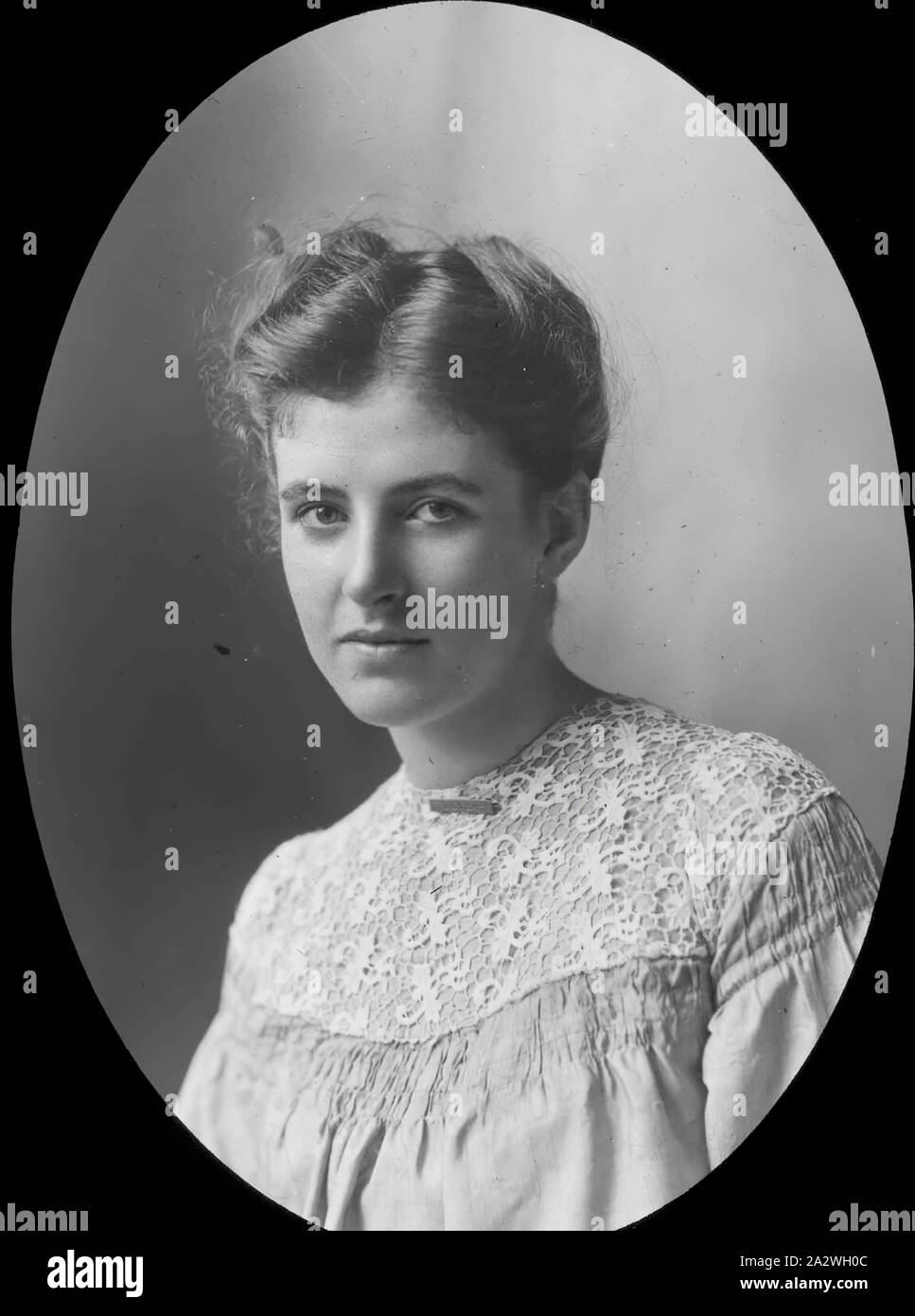 Lantern Slide - Elizabeth Campbell, Victoria, circa 1900, Black and ...