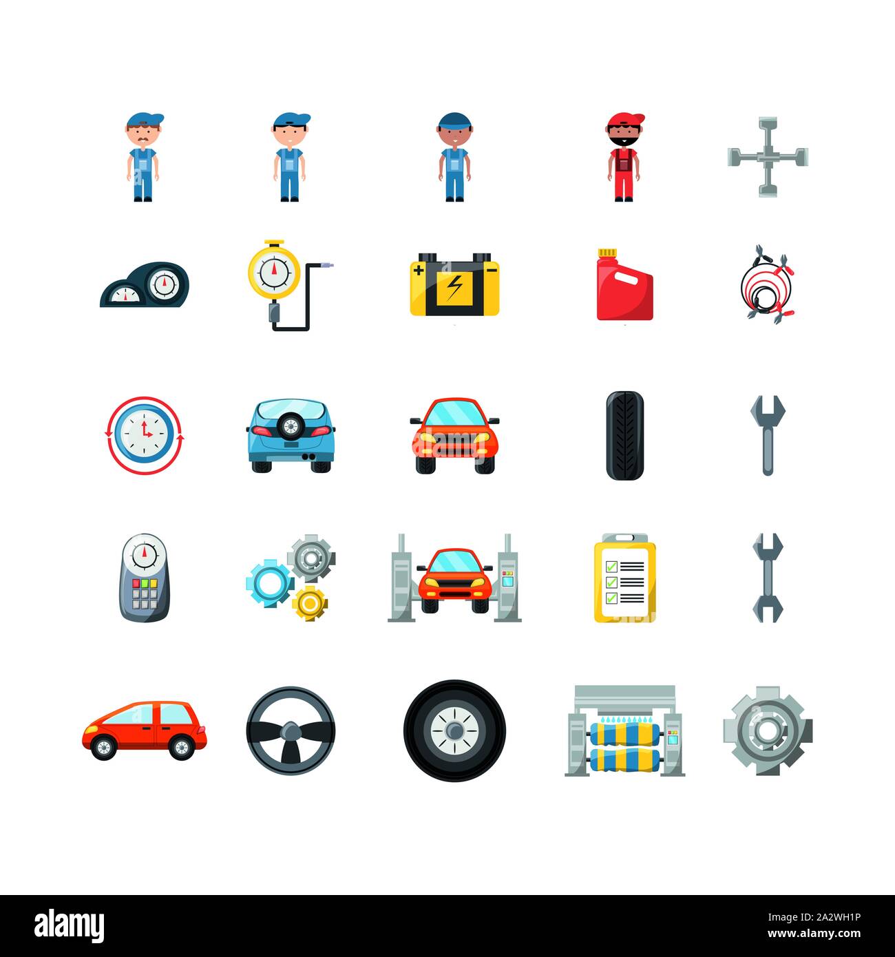 mechanic shop bundle of tools Stock Vector Image & Art - Alamy