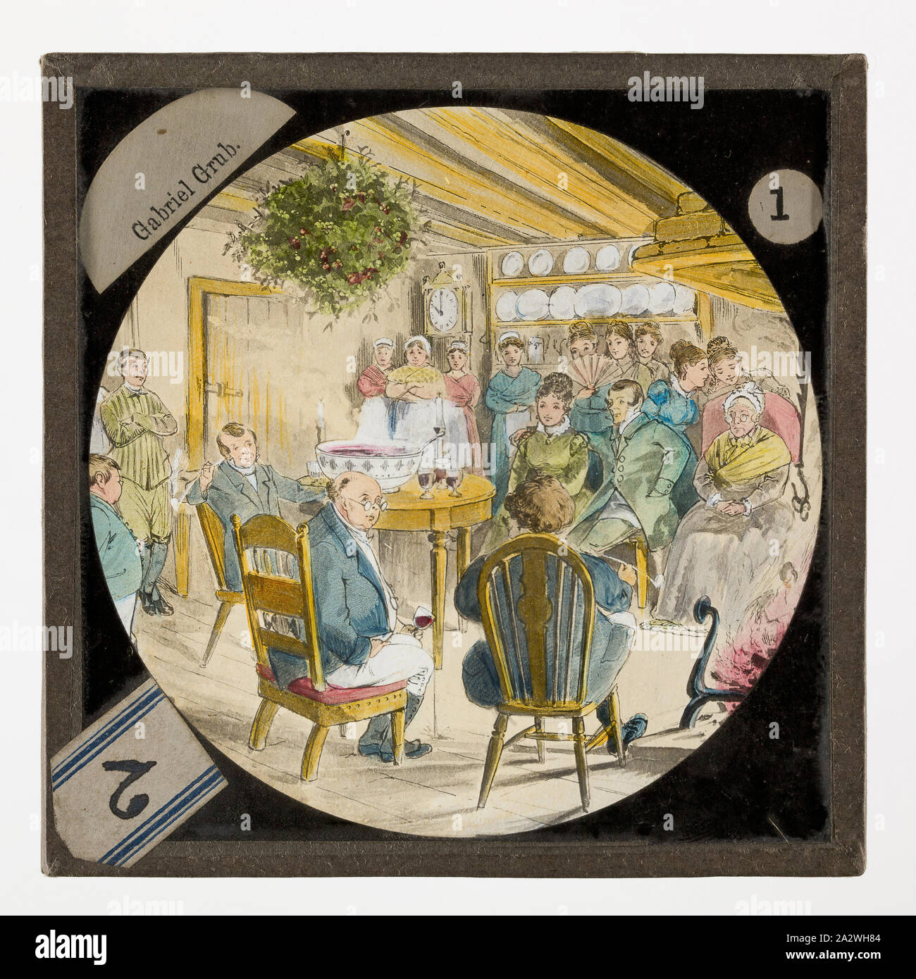 Lantern Slide - Bamforth & Co., 'Gabriel Grub', Late 19th Century, Set ...