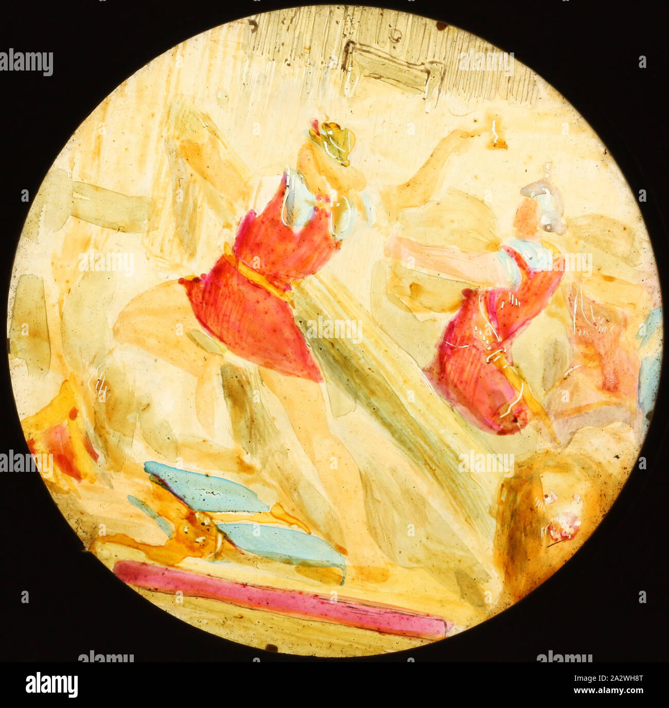 Lantern Slide - The Holy War, 'Barricading Ear Gate', 1850-1910 ...