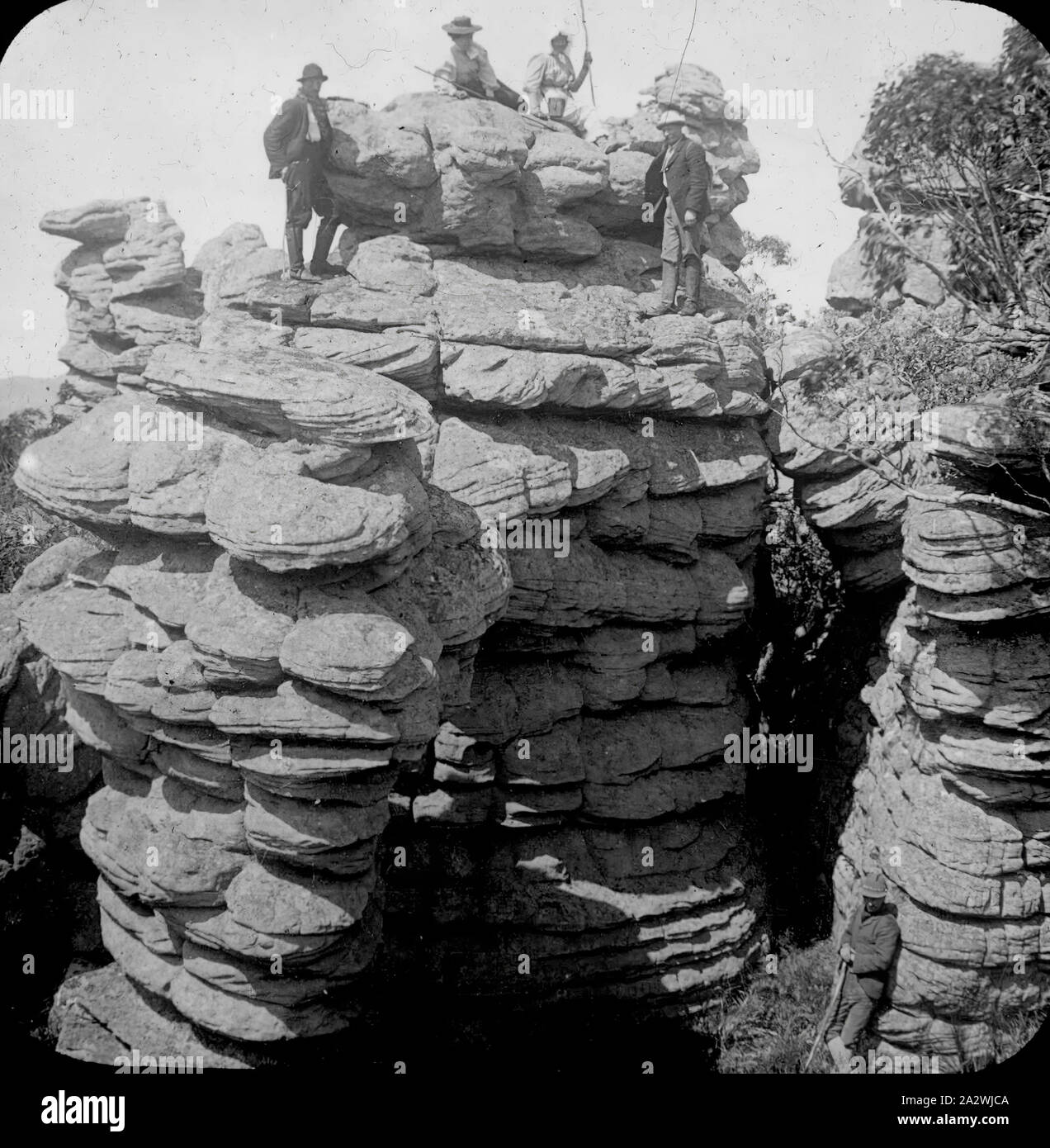 Lantern Slide - Rock Formation, Grampians, Victoria, Date Unknown ...