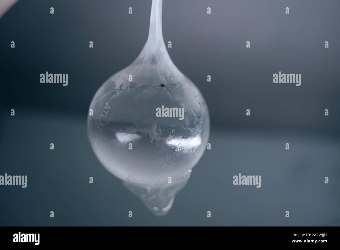 global warming as a huge problem of mankind. planet earth can't breathe ...