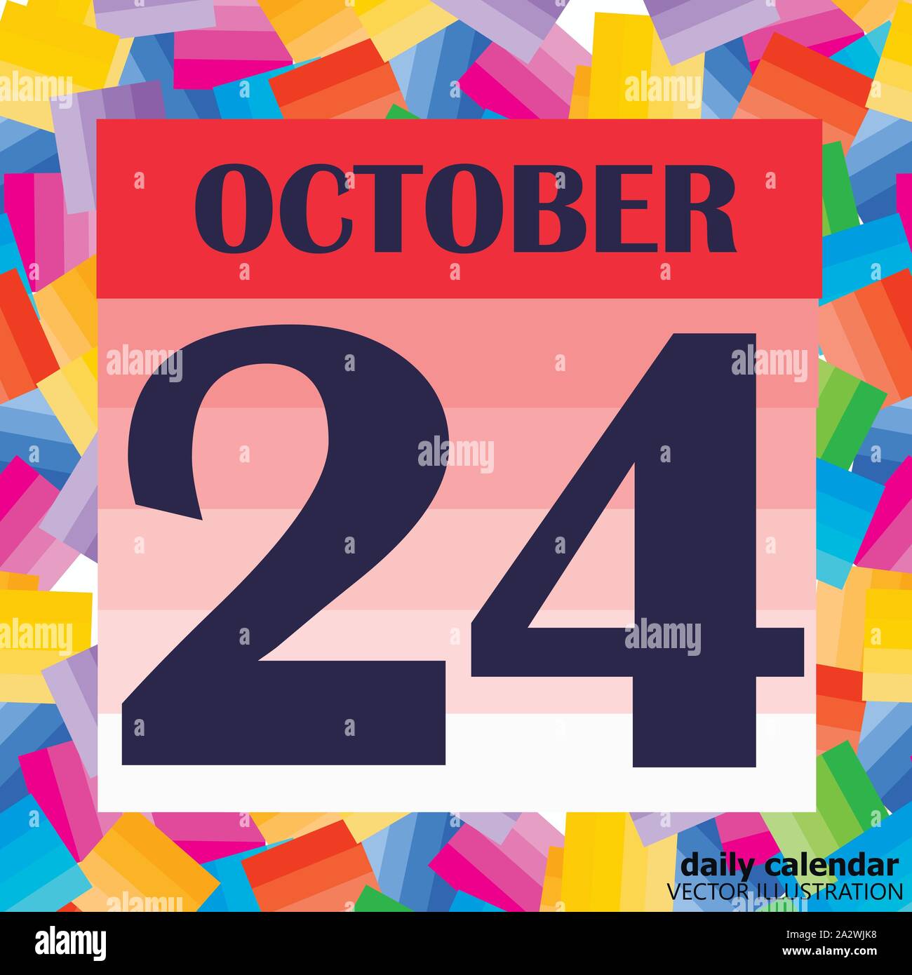 October 24 icon. For planning important day. Banner for holidays and ...